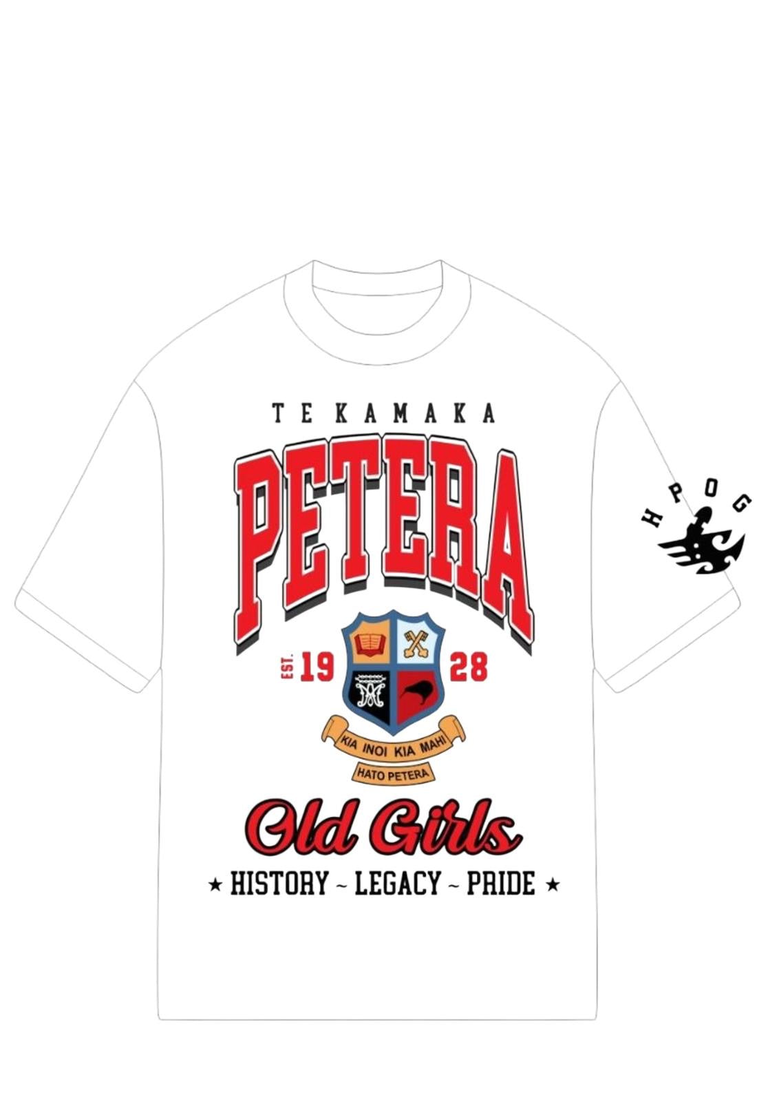 Hato Petera Old Girls T-shirt-White